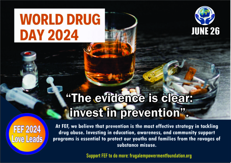 World Drug Day 2024 Message from Frugal Empowerment Foundation - Frugal ...